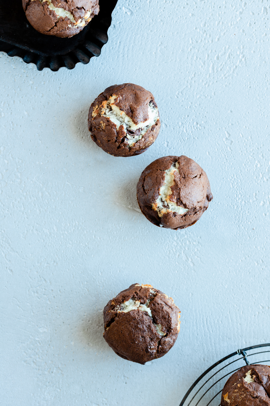 Choco-Coco-Muffins: saftiger Schoko-Genuss